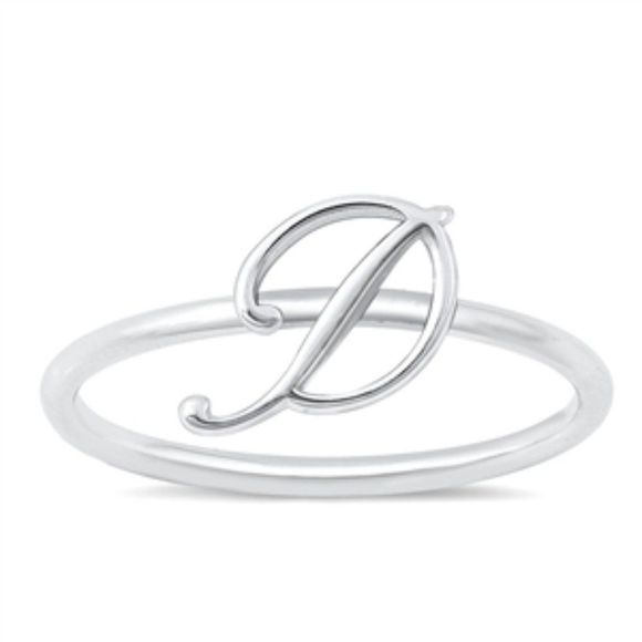 Ring | Jewelry | Script Letter Ring Letter J Ring Available Sz 5 ...